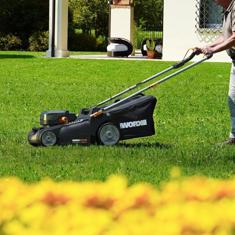 WORX WG737E 40Volt 4.0Ah. Li-ion 37CM Profesyonel Kömürsüz Şarjlı Çim ...